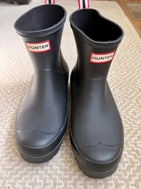 Hunter | Shoes | Hunter Short Play Boots With Redtrim Logo | Poshmark